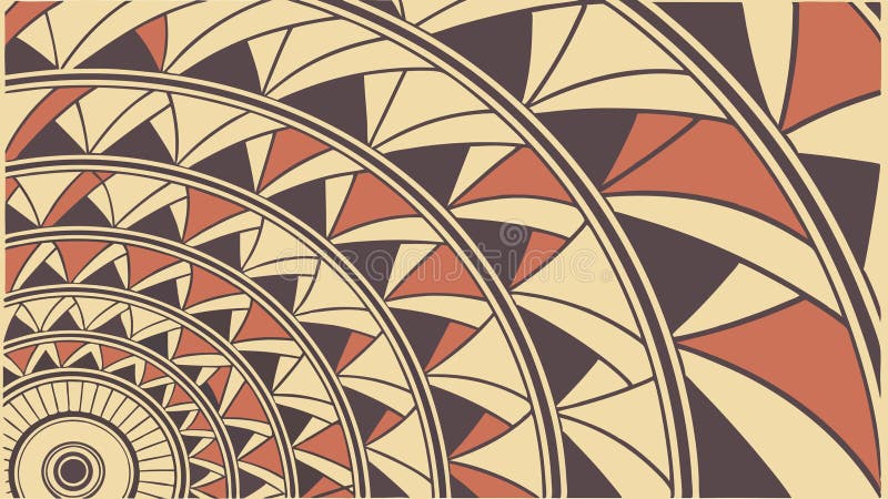 Symmetrical Geometric Radial Pattern, Abstract Mandala, Vector Design ...