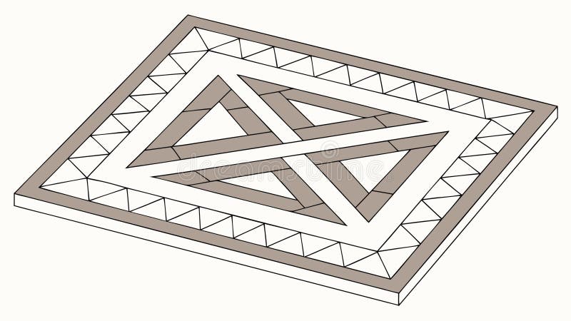 Striking Symmetrical Geometric Pattern Stock Illustrations – 13,773 ...