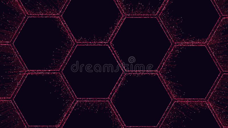 Symmetrical Hexagonal Pattern with Nested Hexagons Stock Video - Video of structure, regular ...