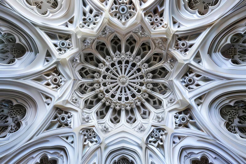 Symmetrical Intricate Shapes Stock Illustration - Illustration of ...