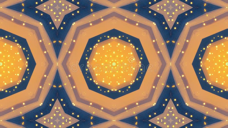 A Symmetrical Kaleidoscopic Pattern with Geometric Shapes and Soft ...