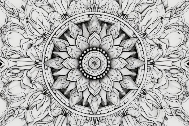 Mandala Radiates Stock Illustrations – 10 Mandala Radiates Stock ...