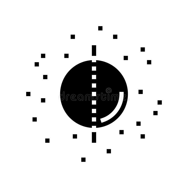 Symmetrical Mole Glyph Icon Vector Illustration Stock Illustration ...