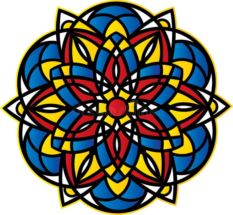 Symmetrical pattern stock vector. Illustration of glass - 20388405