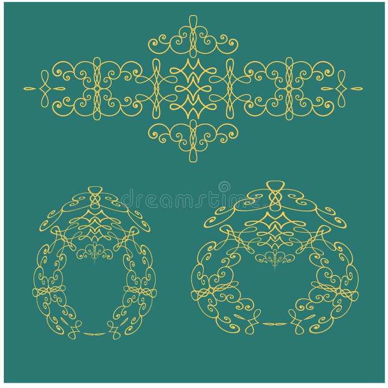 Symmetrical Pattern on Colorful Background. Vector Design Template ...