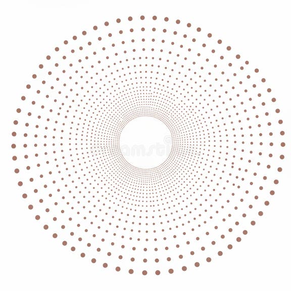 Symmetrical Pattern of Concentric Circles Formed from Decreasing Brown ...