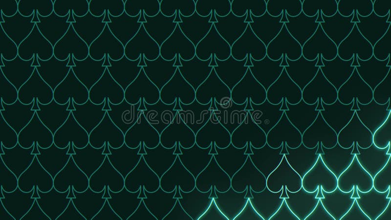 Symmetrical Dark Green Arrow Pattern on Black Background Stock Footage ...