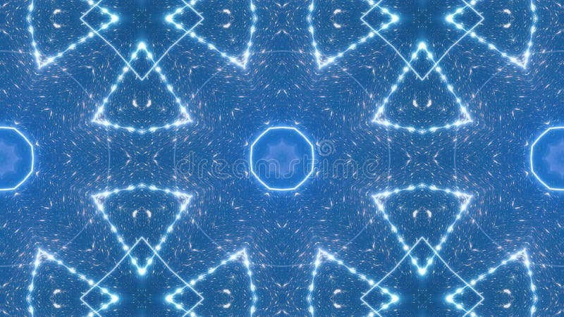 A Symmetrical Pattern Featuring Blue and Gold Star Shapes Against a ...