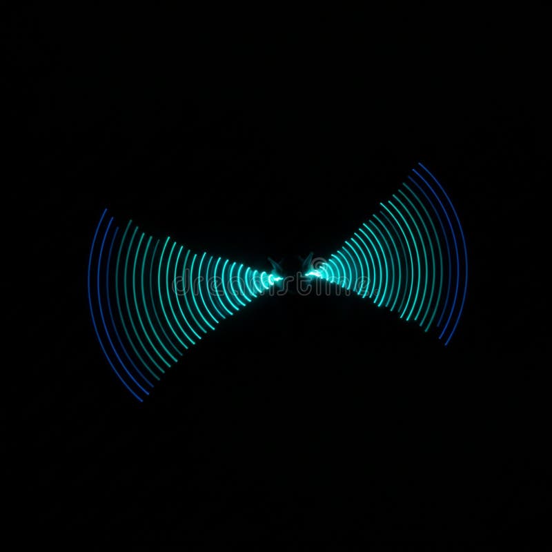 Symmetrical Pattern Featuring Concentric Arcs Radiating from a Central ...