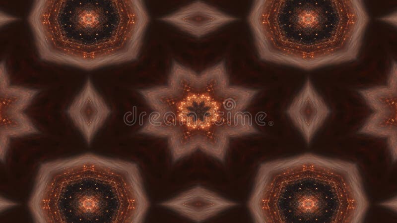 A Symmetrical Pattern of Glowing Particles Against a Dark Background ...