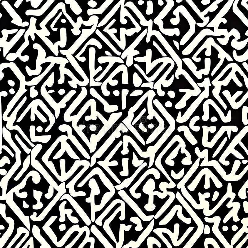 A Symmetrical Pattern of Interlocking Puzzle Pieces, Symbolizing the ...