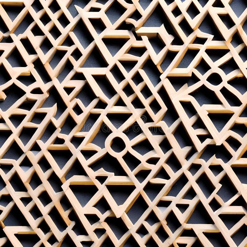 A Symmetrical Pattern of Interlocking Puzzle Pieces, Symbolizing the ...