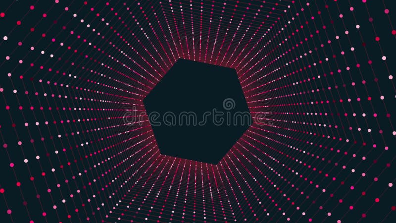 Symmetrical Pattern Red Dots in Circular Array Stock Footage - Video of ...