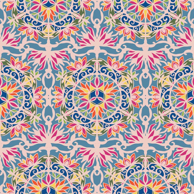 Symmetrical pattern stock vector. Illustration of decorative - 83873862