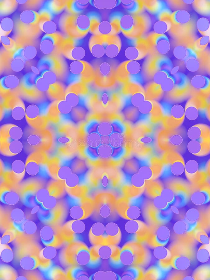 Symmetrical Pattern of Spiral Shaped Objects with a Colorful Striped ...