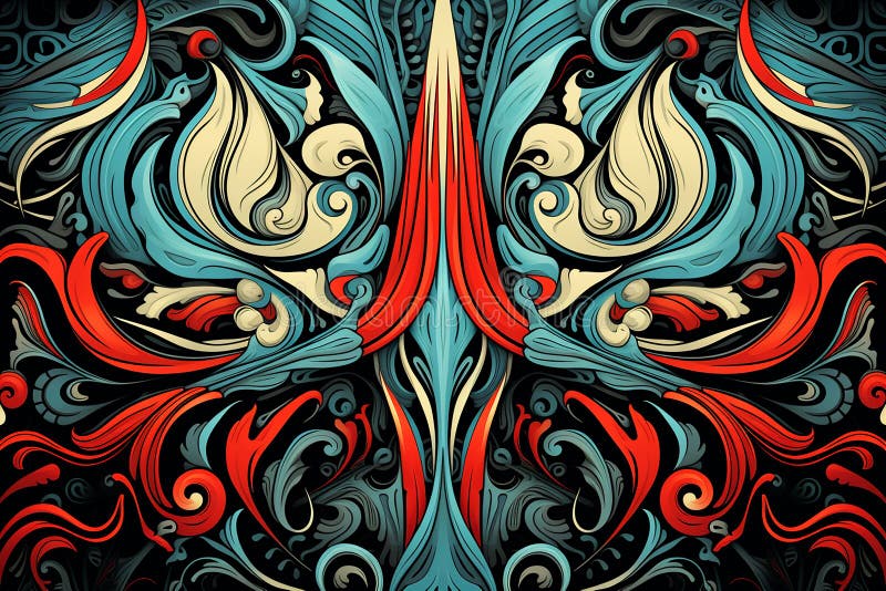 Symmetrical Patterns with Bold Geometric Shapes and Repeating Elements ...