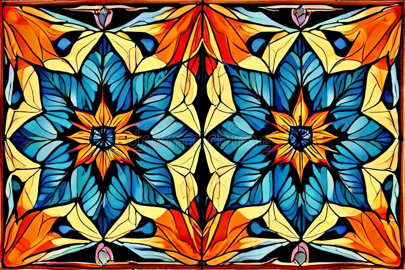 Symmetrical Patterns Symmetrical Patterns with Shapes Patterns a Stock ...