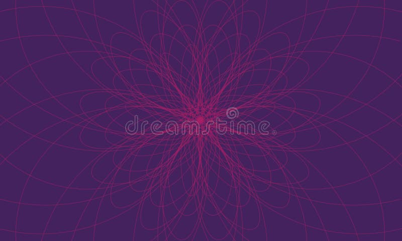 Symmetrical Purple Thin Lines Abstract Background Stock Illustration ...