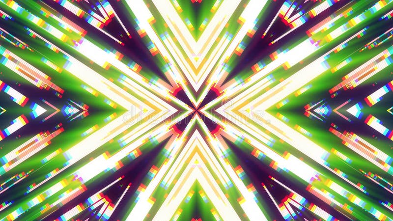 Symmetrical Shiny Shape Glitch Interference Screen Illustration ...