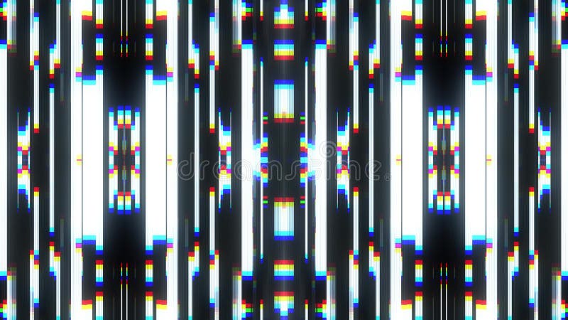Symmetrical Shiny Shape Glitch Interference Screen Illustration ...