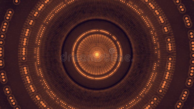 Symmetrical Spiral of Bright Orange Circles Creates Captivating Pattern ...