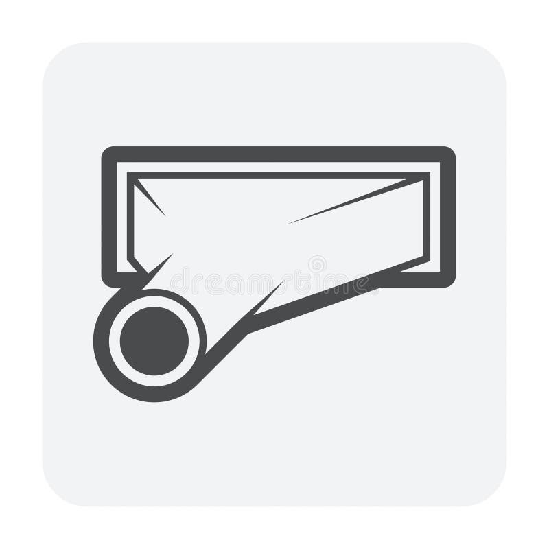 Symmetrical Taper Vector Icon, Part for Ductwork Stock Vector ...