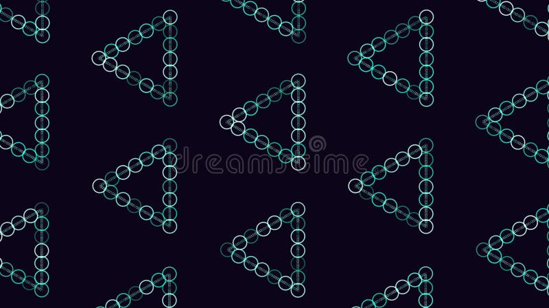 Symmetrical Grid Pattern Repeating Dots Form Intricate Design Stock Footage Video Of Blue