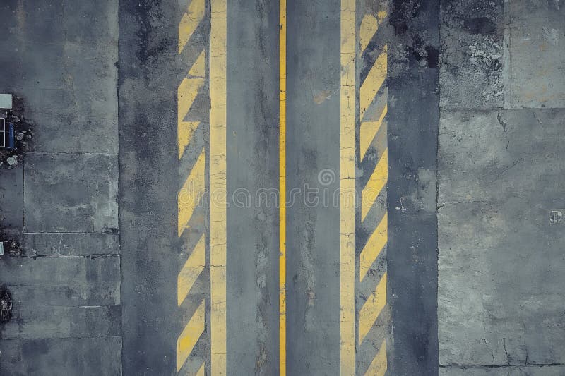 Symmetrical Urban Concrete Wall with Weathered Texture. Artificial ...