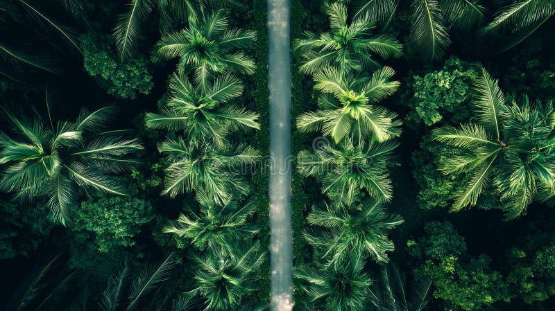 Symmetrical Urban Park Featuring Lush Greenery and Pathways Inviting ...