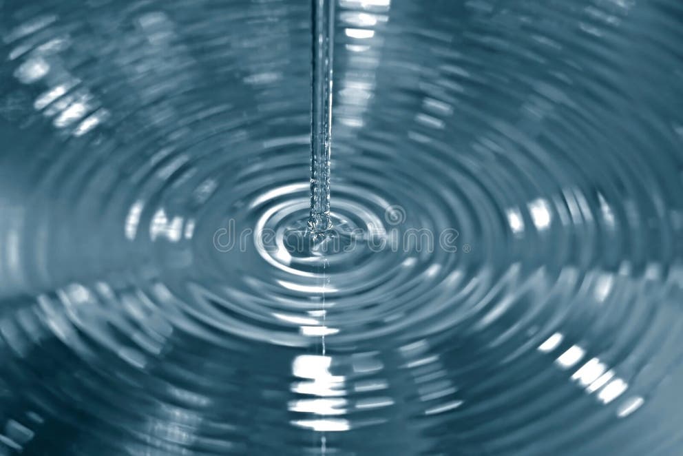 Symmetrical Water Ripples Shape Stock Image - Image of aqua, backdrop ...
