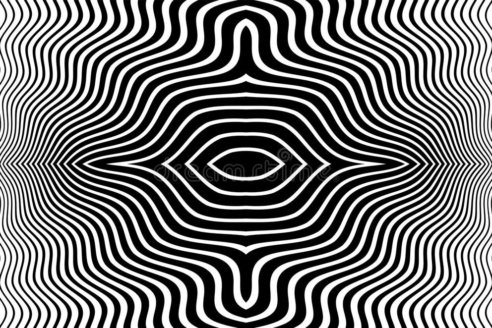 Symmetrical Wavy Lines Pattern. Abstract Textured Background Stock ...