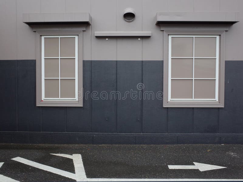 Symmetrical Windows: Architectural Details Stock Image - Image of ...