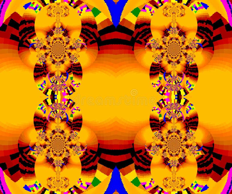 Symmetrically Colorful Patterns and Ornaments for Fabrics, Curtains ...