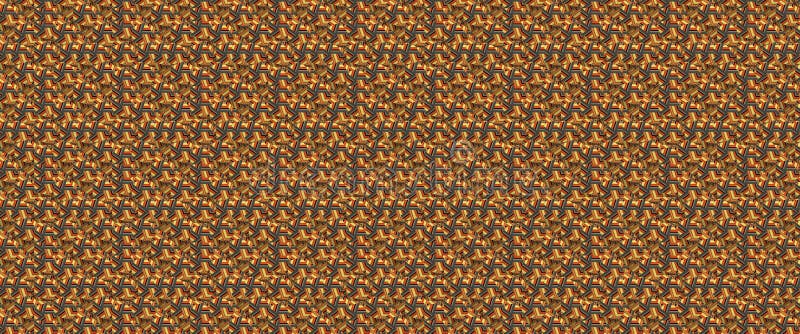 Symmetrically Spaced Metal Geometric Objects . Stock Illustration ...