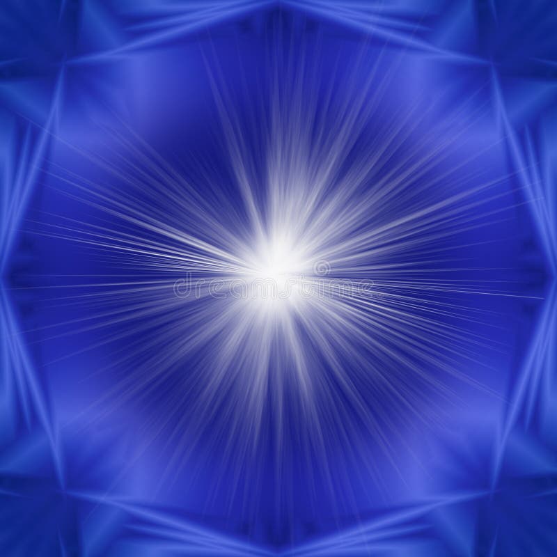 Symmetrische Abstraktion Der Lichtstrahlen Stock Abbildung ...