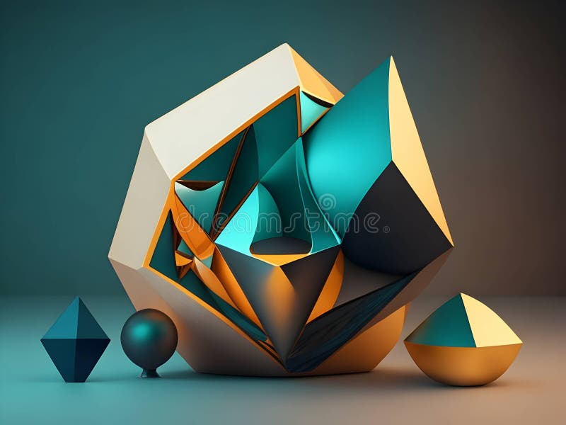 Symmetry and Form: Abstract Shape Prints for Modern Spaces Stock ...