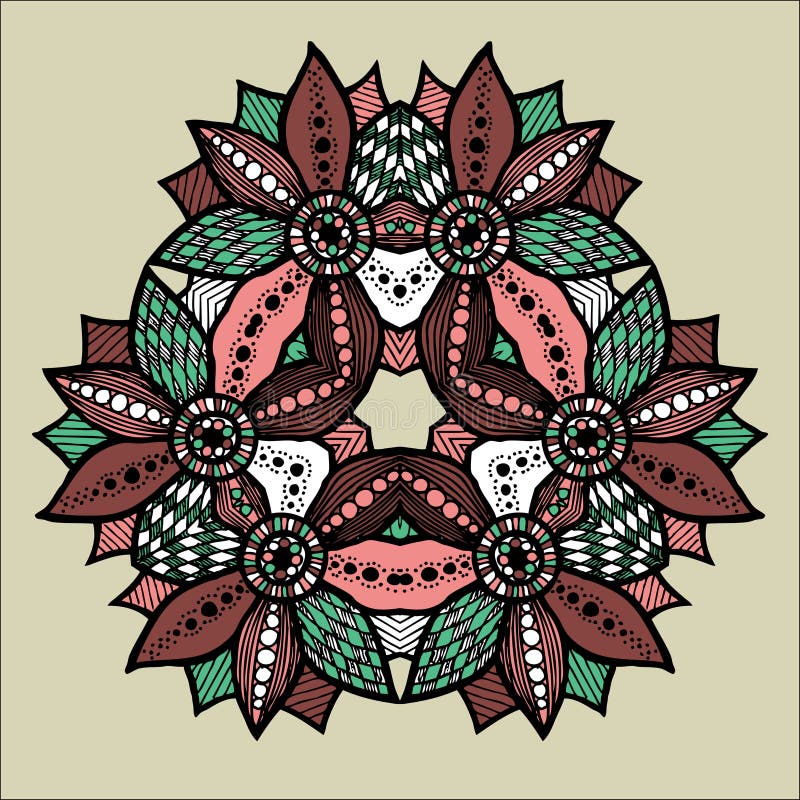 Symmetry pattern 02 stock vector. Illustration of decor - 29287665