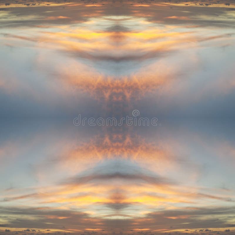 Abstract Design with Shadows and Colors in the Clouds of the Sky at ...