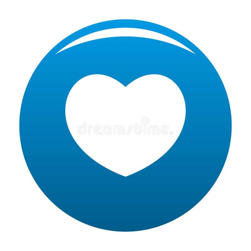 Sympathetic Heart Icon Blue Stock Illustration - Illustration of ...
