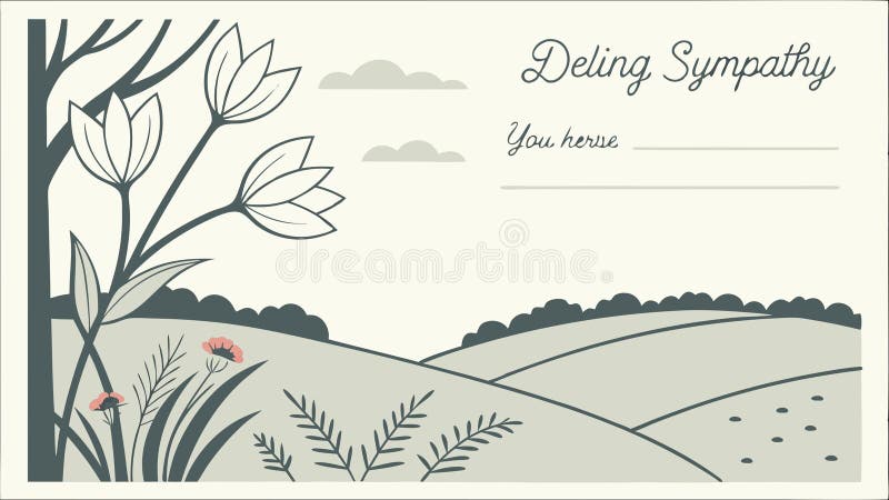 Sympathy Card Design, Condolence Message, and Support Expression ...