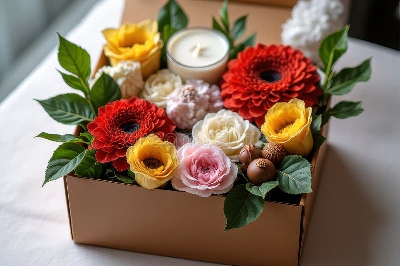 Sympathetic Gift Basket Showcase Stock Illustration - Illustration of ...