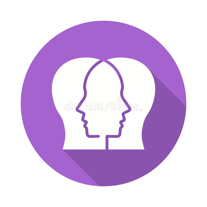 Sympathy Icon with Long Shadow for Graphic and Web Design. Stock Vector ...