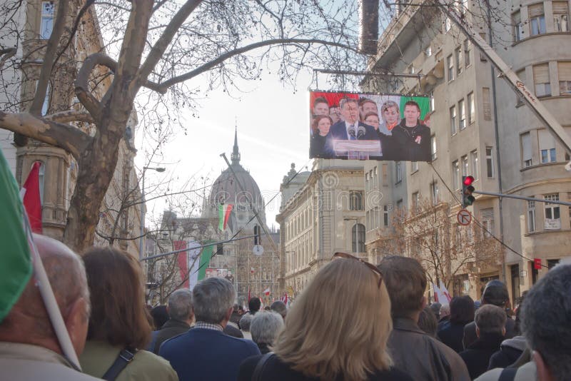Sympathy Strike by the Hungarian Government Editorial Photo - Image of ...