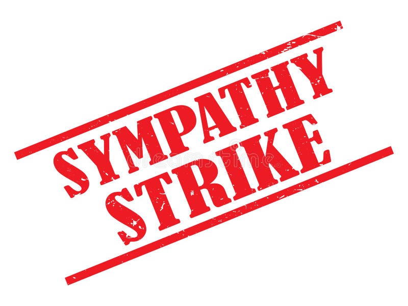 Sympathy strike stamp stock illustration. Illustration of concern ...