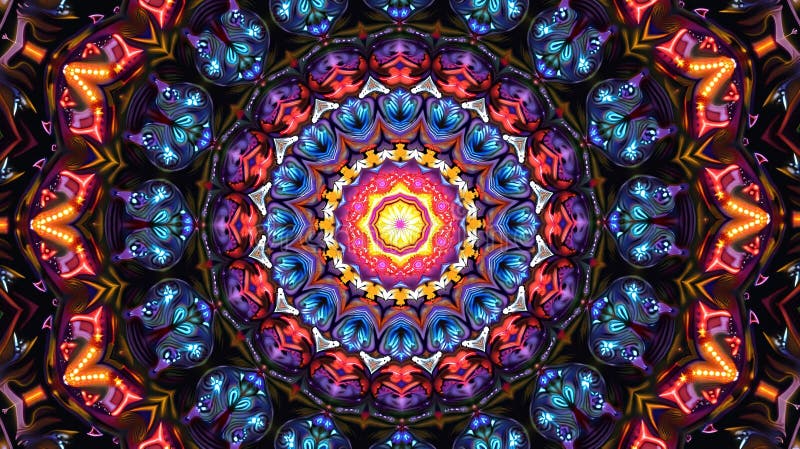 Symphonic Shapes: Intricate Pattern Dance Stock Illustration ...