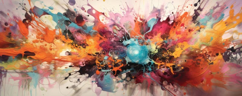 Symphony of Abstract Colors and Patterns on a Dynamic Background ...