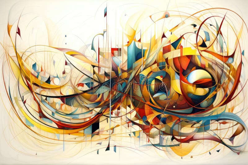 Symphony of Abstract Lines and Forms, Intertwining and Harmonizing To ...
