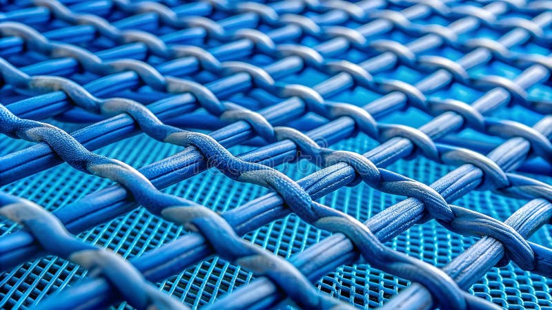 A Symphony of Blue the Intricate Beauty of Tennis Racket Strings AI ...