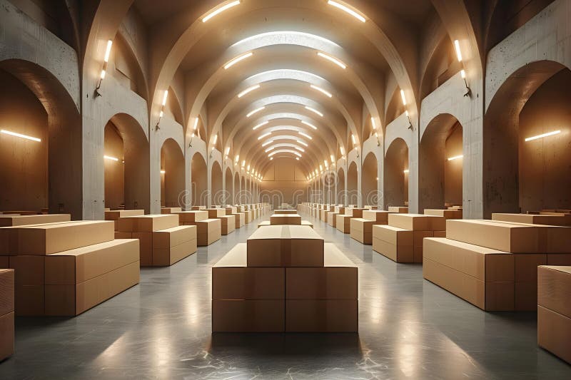 Concept Logistics Efficiency, Space Symphony of Boxes the Harmony of ...