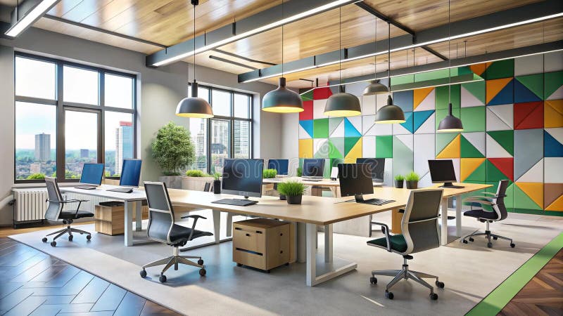 A Symphony of Collaboration: a Modern Workspace Filled with Dynamic ...